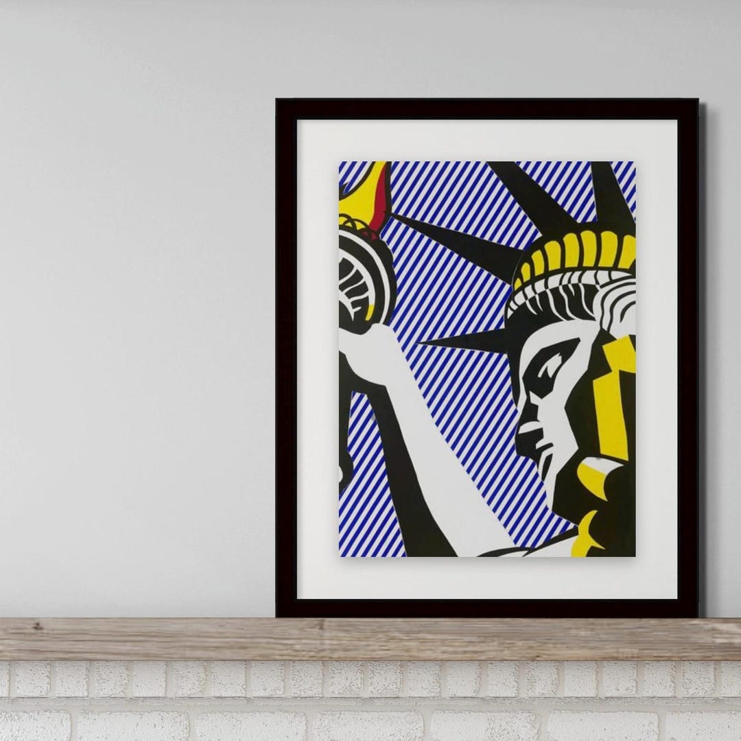 Roy Lichtenstein Statue of Liberty Print: Pop Art Poster - Etsy