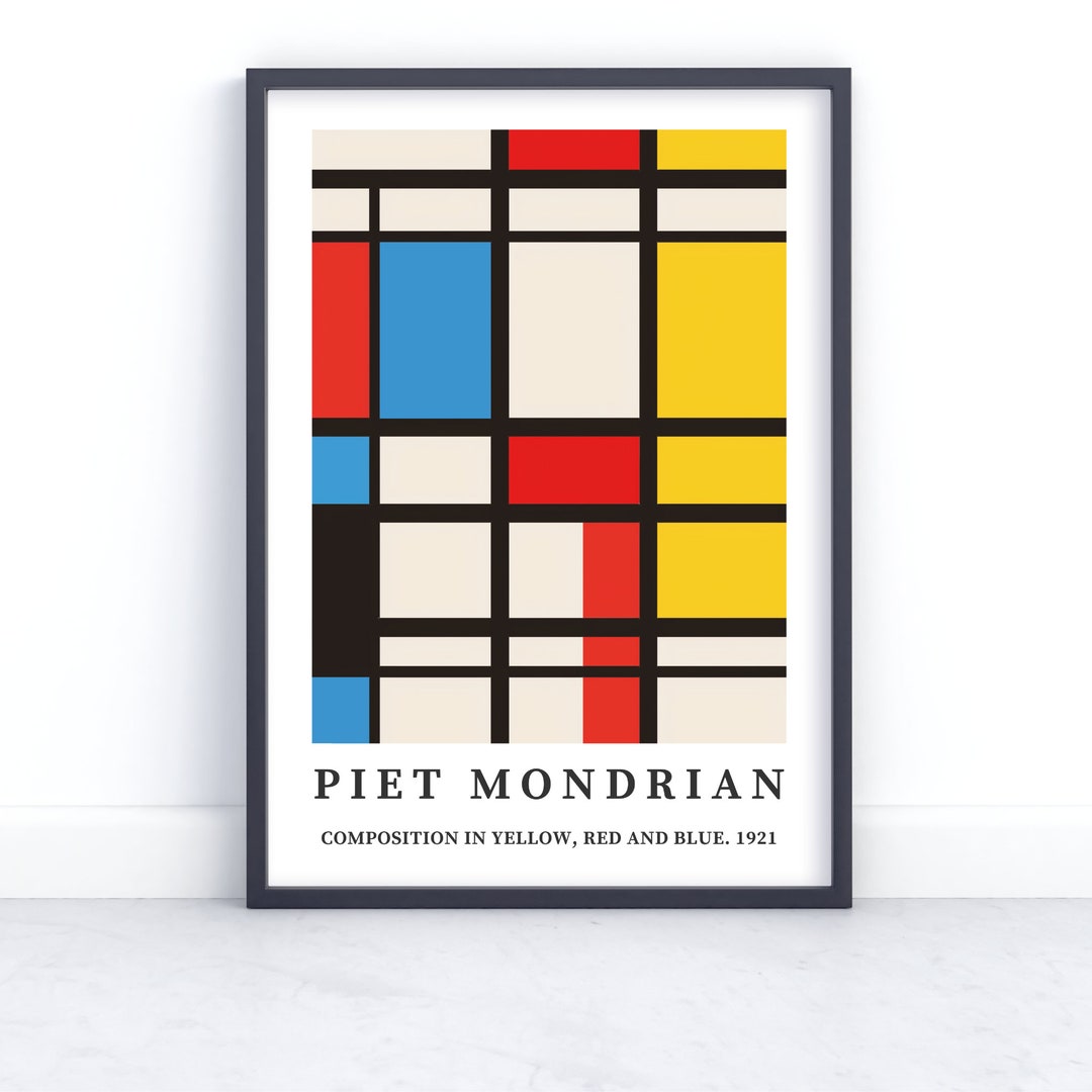 Piet Mondrian Print Mondrian Composition Art Print Mondrian Poster ...