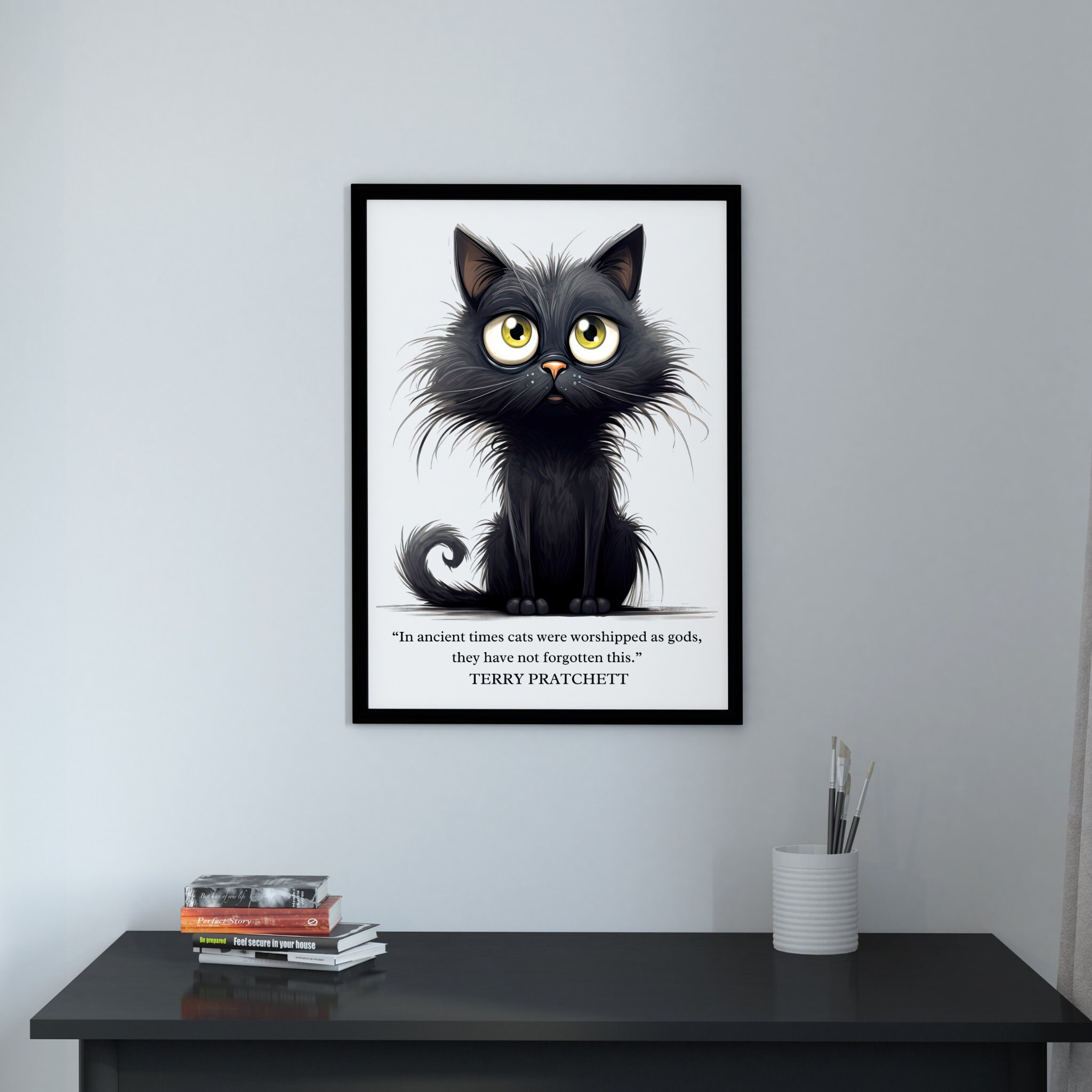 Funny Cat Quote Print Funny Cat Poster Cat Art Print Cat Art Poster Cat Wall Décor Cat Lover ...