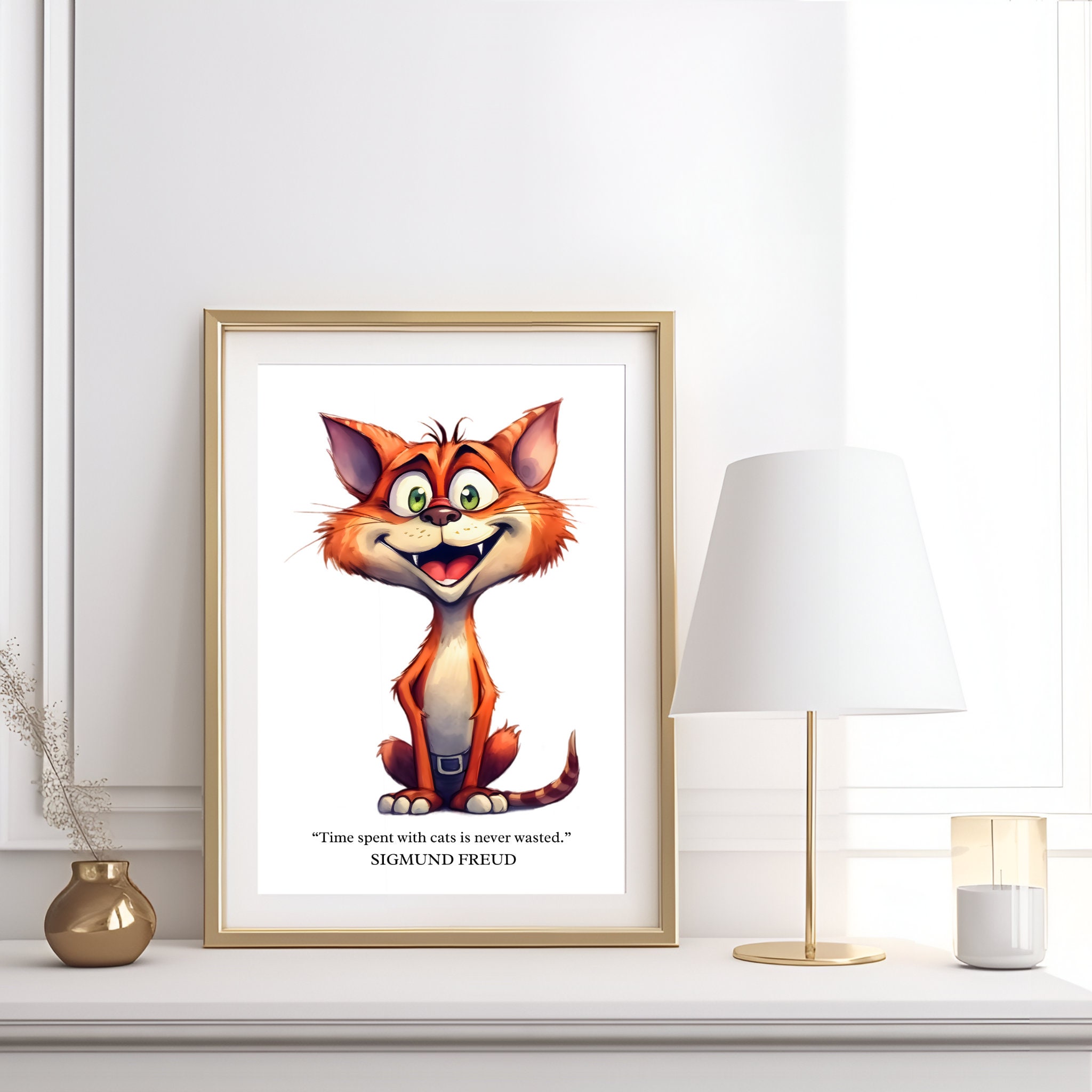 Funny Cat Quote Print Funny Cat Poster Cat Art Print Cat Art Poster Cat Wall Décor Cat Lover ...