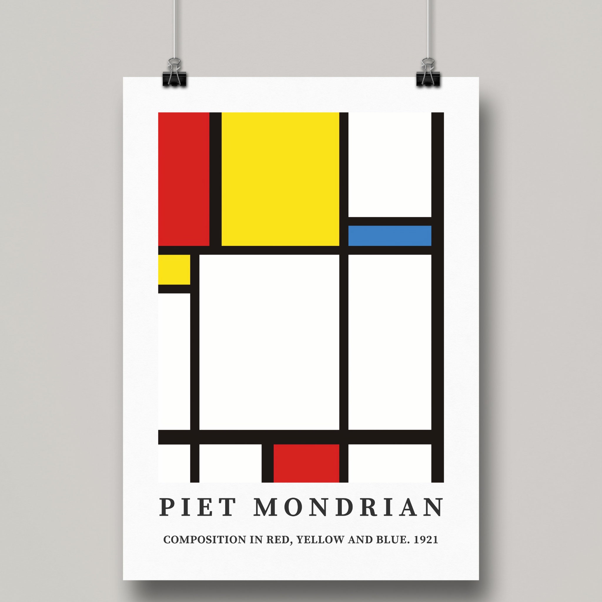 Piet Mondrian Print Mondrian Composition Art Print Mondrian Poster ...