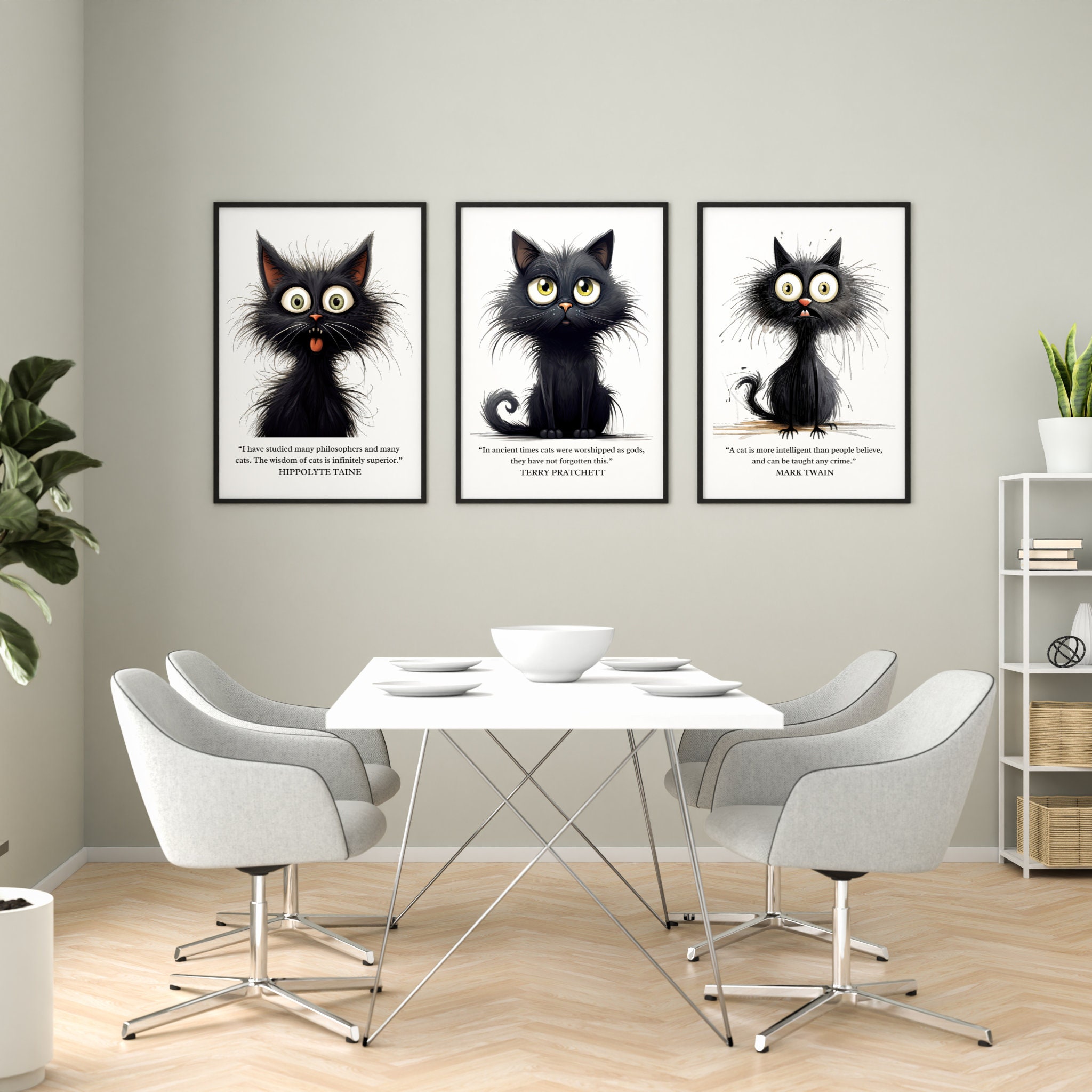Funny Cat Quote Print Funny Cat Poster Cat Art Print Cat Art Poster Cat ...