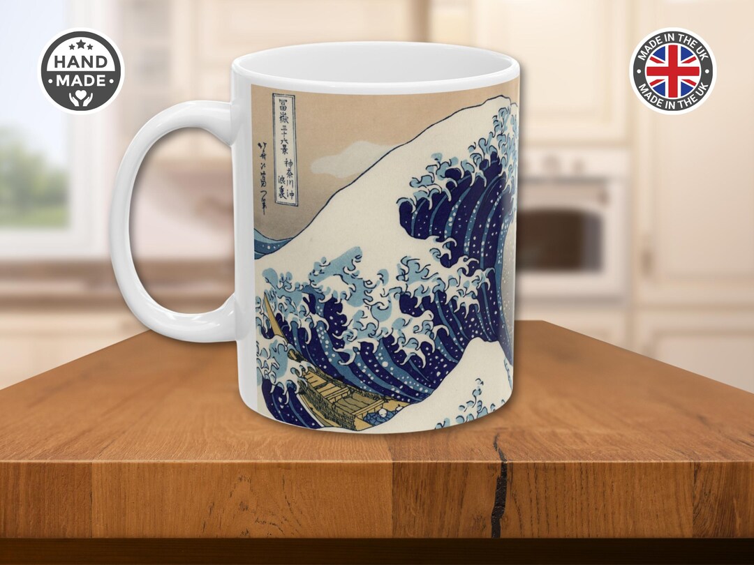 Katsushika Hokusai Wave Mug Katsushika Hokusai's the Great Wave off ...