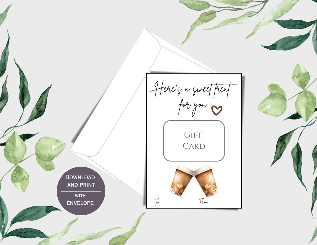 Printable Gift Card Holder With Envelope (digital Download) - Etsy