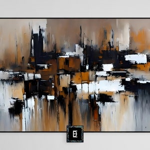 Abstract Expressionism Drip Splatter Painting Modern Original Fine Art ...