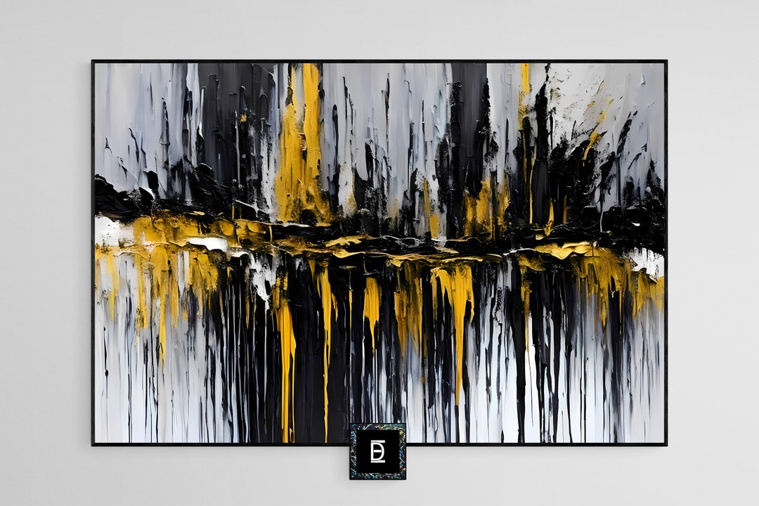 Abstract Expressionism Drip Splatter Painting Modern Original Fine Art ...