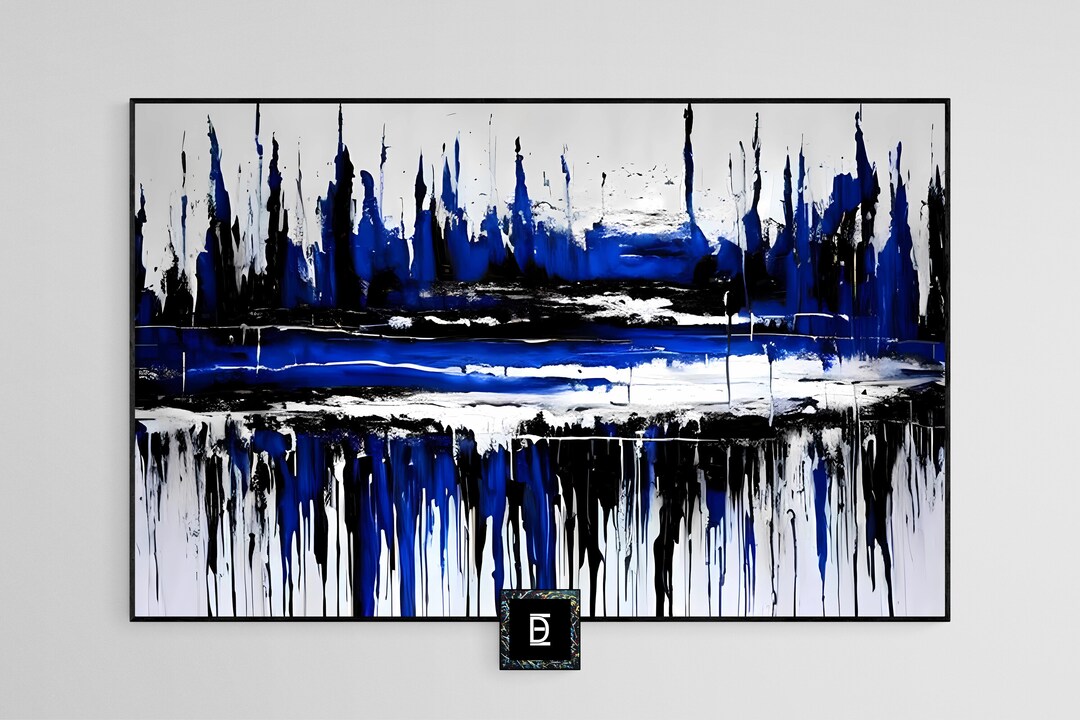 Abstract Expressionism Drip Splatter Painting Modern Original Fine Art ...