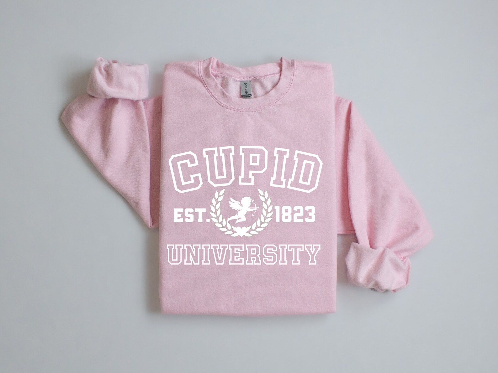 Cupid University Sweatshirt, Cute Valentine's Day Sweatshirt, Cupid Sweater, Funny College ...