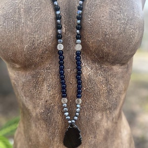 The Night Priestess Necklace REAL STONE - Etsy