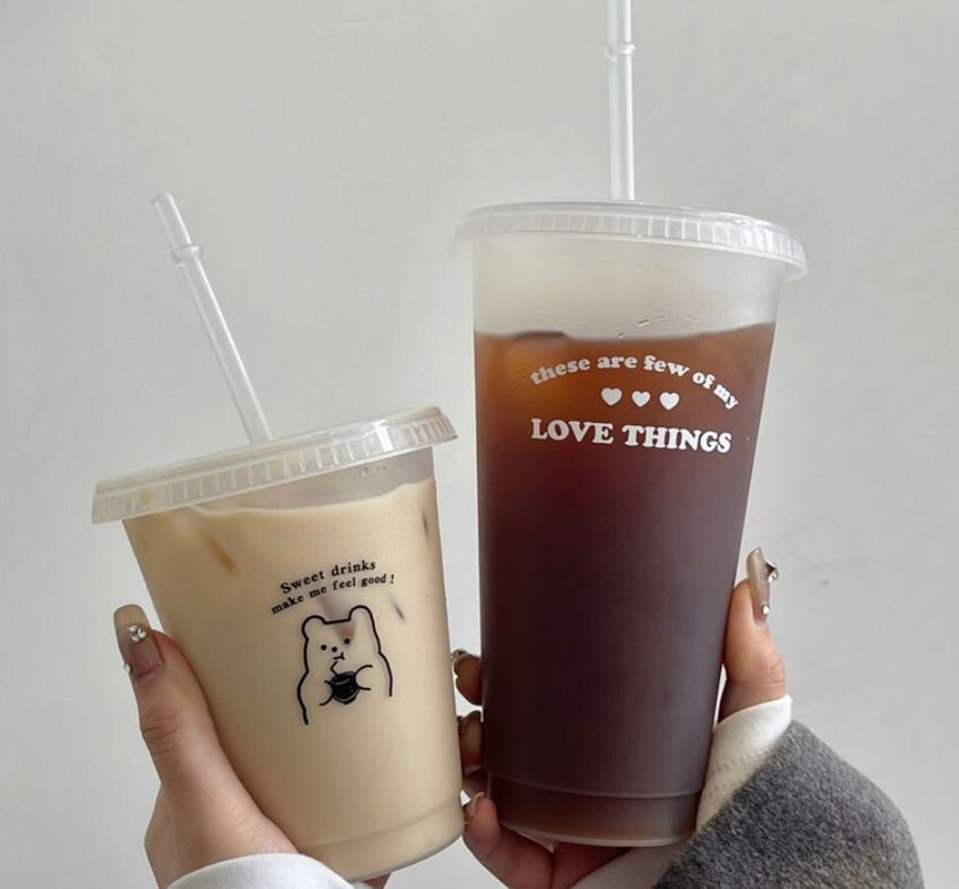 Water Bottle Cute Water Cups Drinking Cups With Cute Memos Water ...