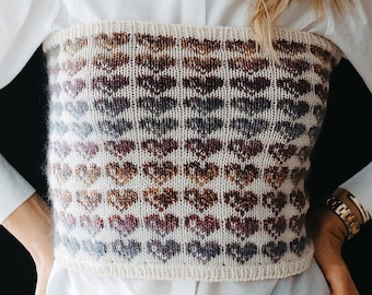 Stranded Yoke Cardigan Knitting Pattern Colorwork PDF - Etsy