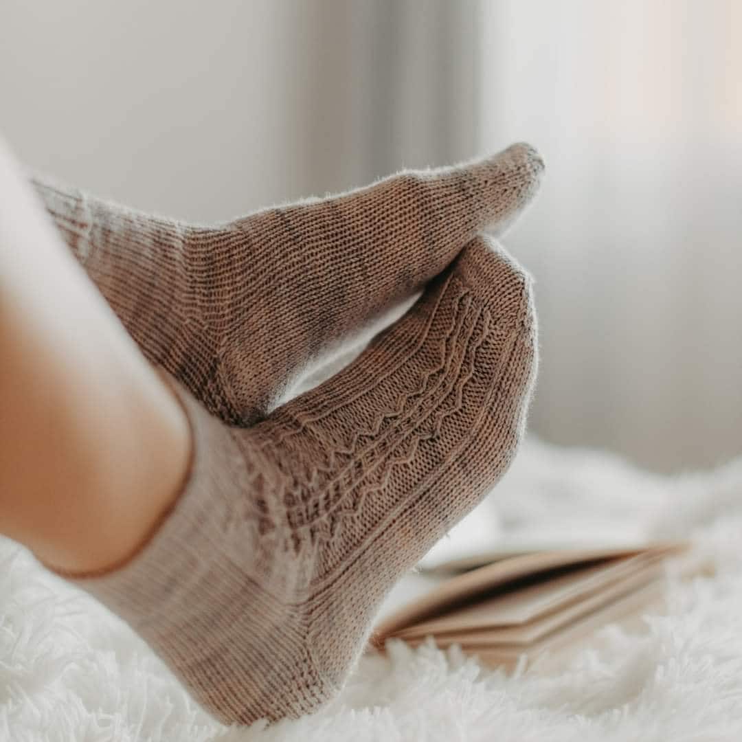 Cable Knit Toe up Fingering Weight Socks Knitting Pattern | PDF ...