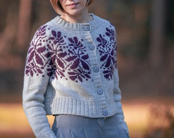 Stranded Colorwork Top Down Sweater Pattern PDF Download - Etsy