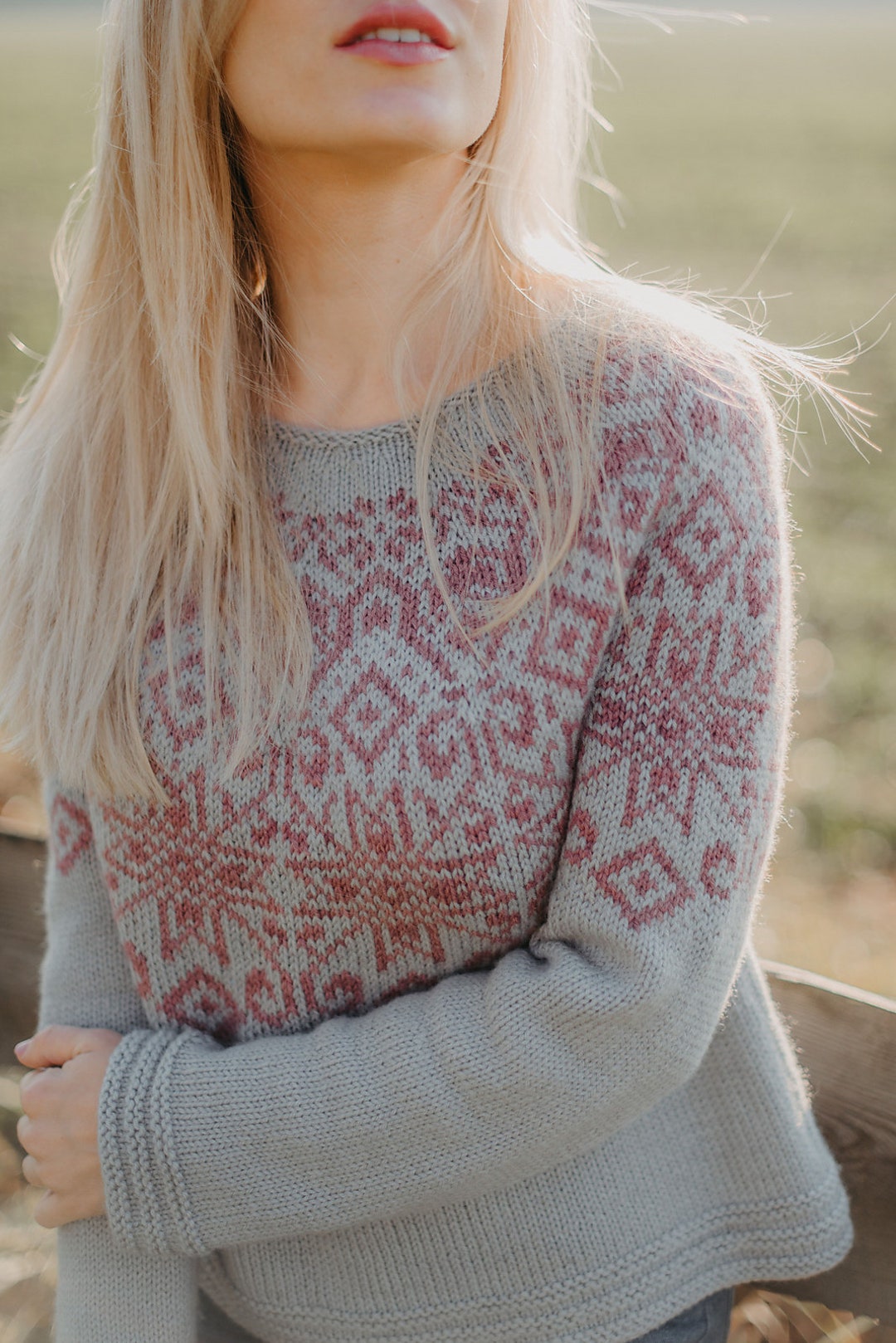 Stranded Knitting Top Down Sweater Pattern | Knitting Patterns for ...