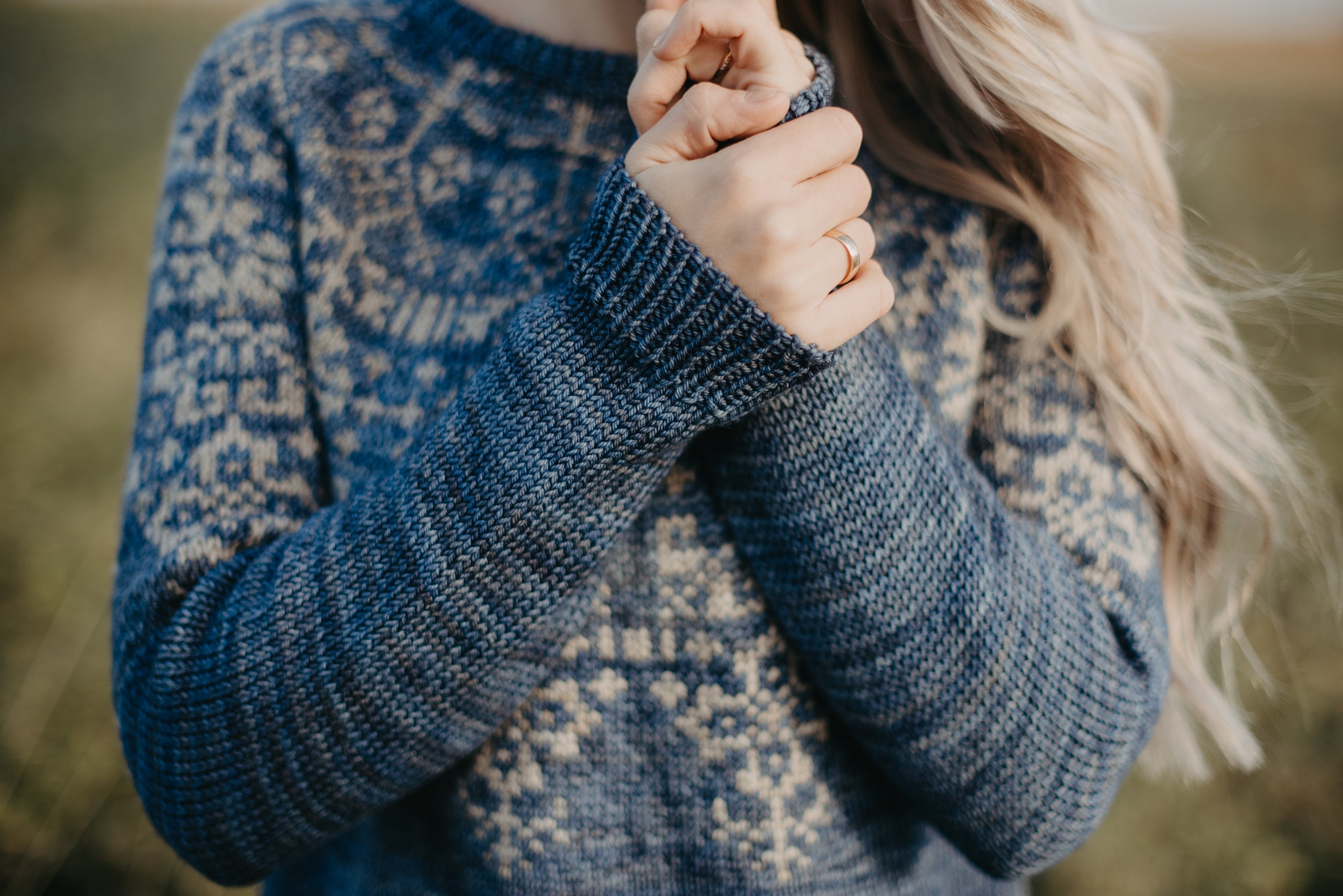 Sweater Knitting Pattern Stranded Colorwork Top Down Yoke - Etsy