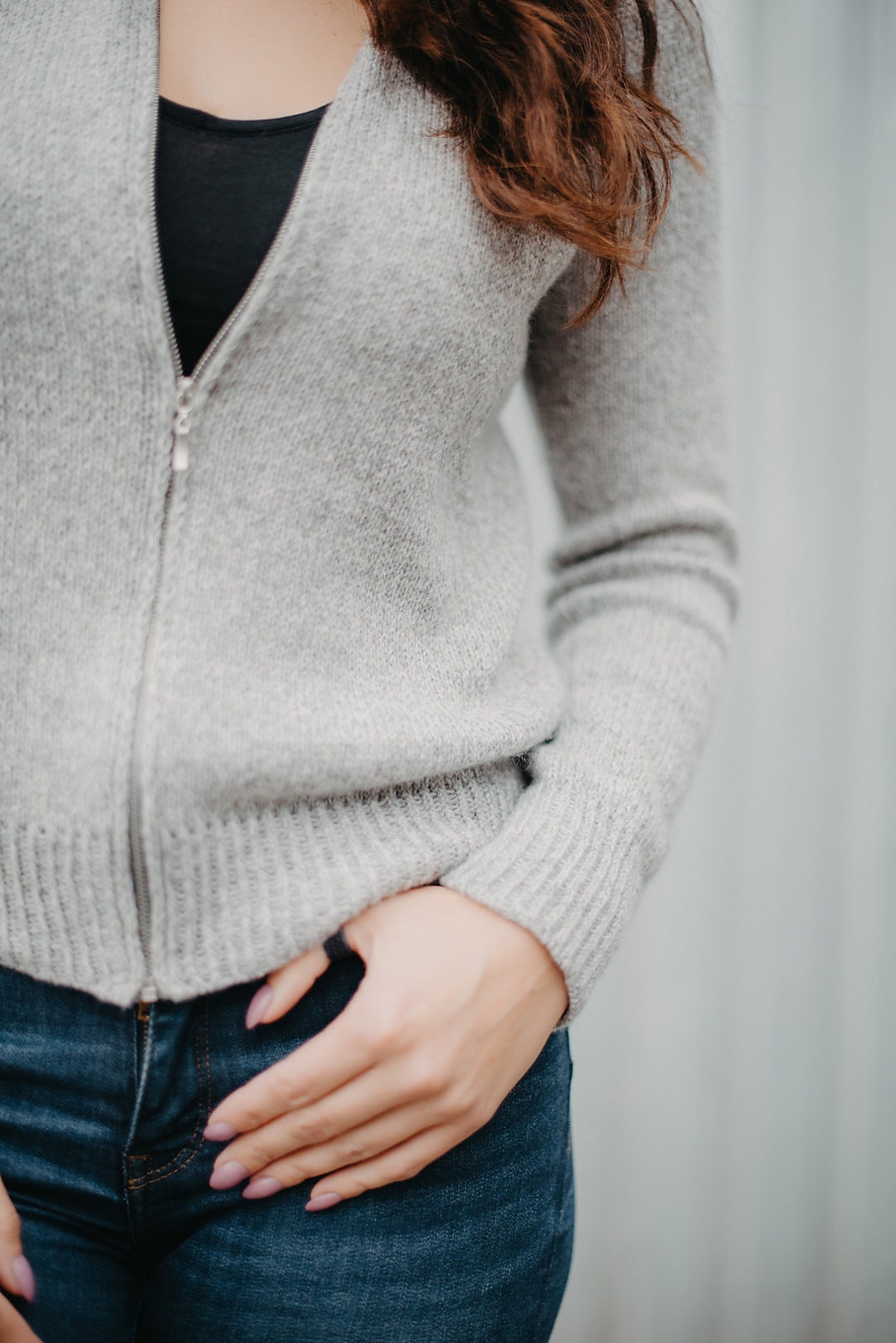 Everyday Bomber Jacket Knitting Pattern | Zipper Cardigan | PDF - Etsy