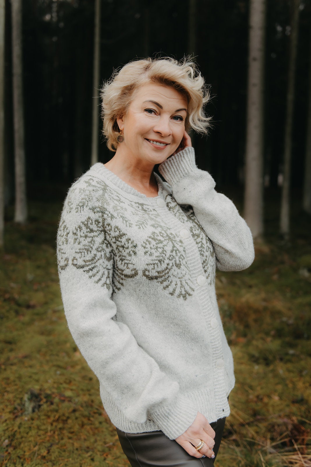 Stranded Yoke Cardigan Knitting Pattern | Colorwork | PDF Download - Etsy