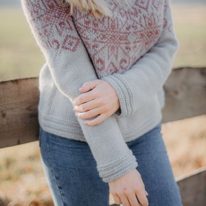 Stranded Knitting Top Down Sweater Pattern | Knitting Patterns for ...