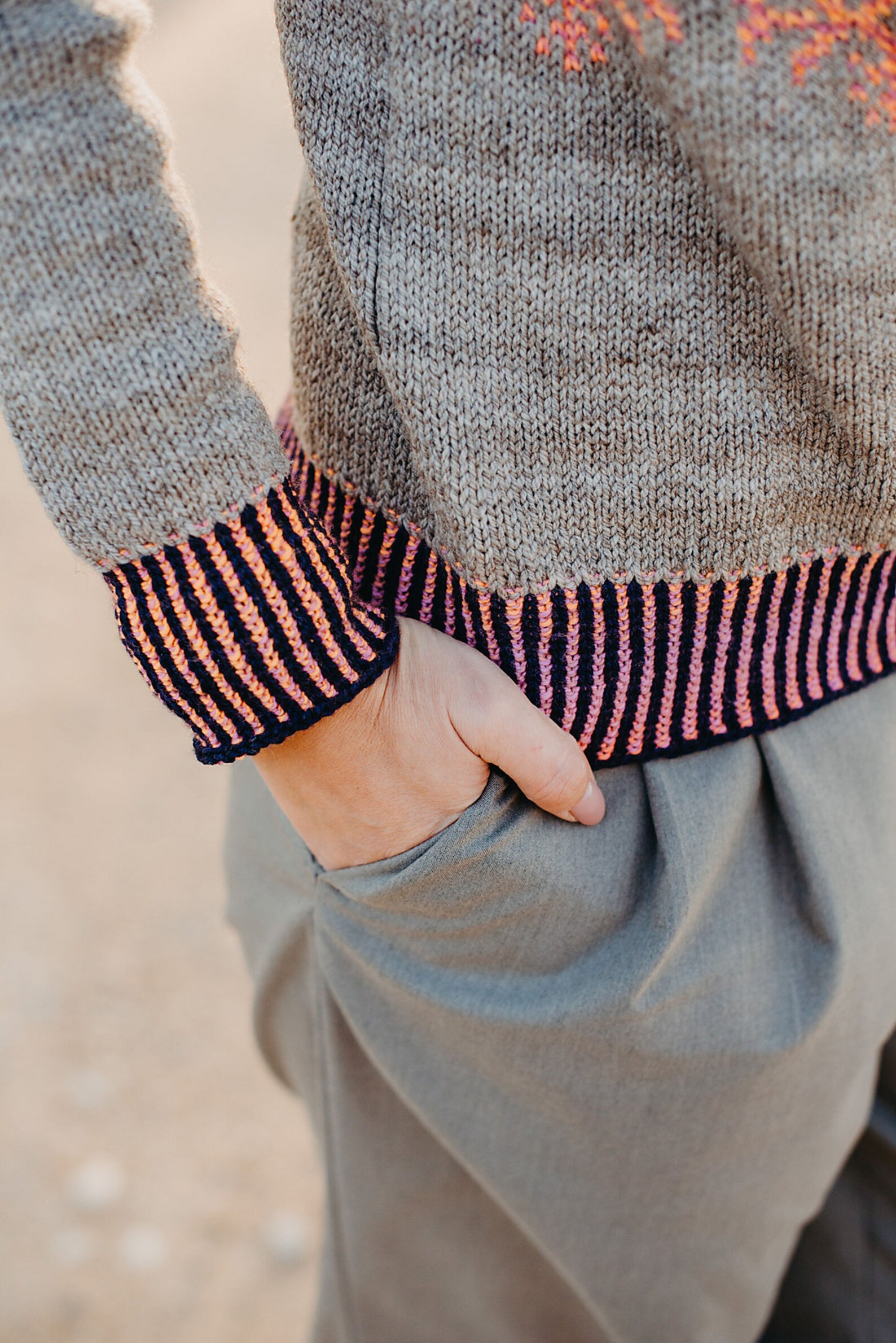 Stranded Knitting Top Down Sweater Pattern | Knitting Patterns for ...