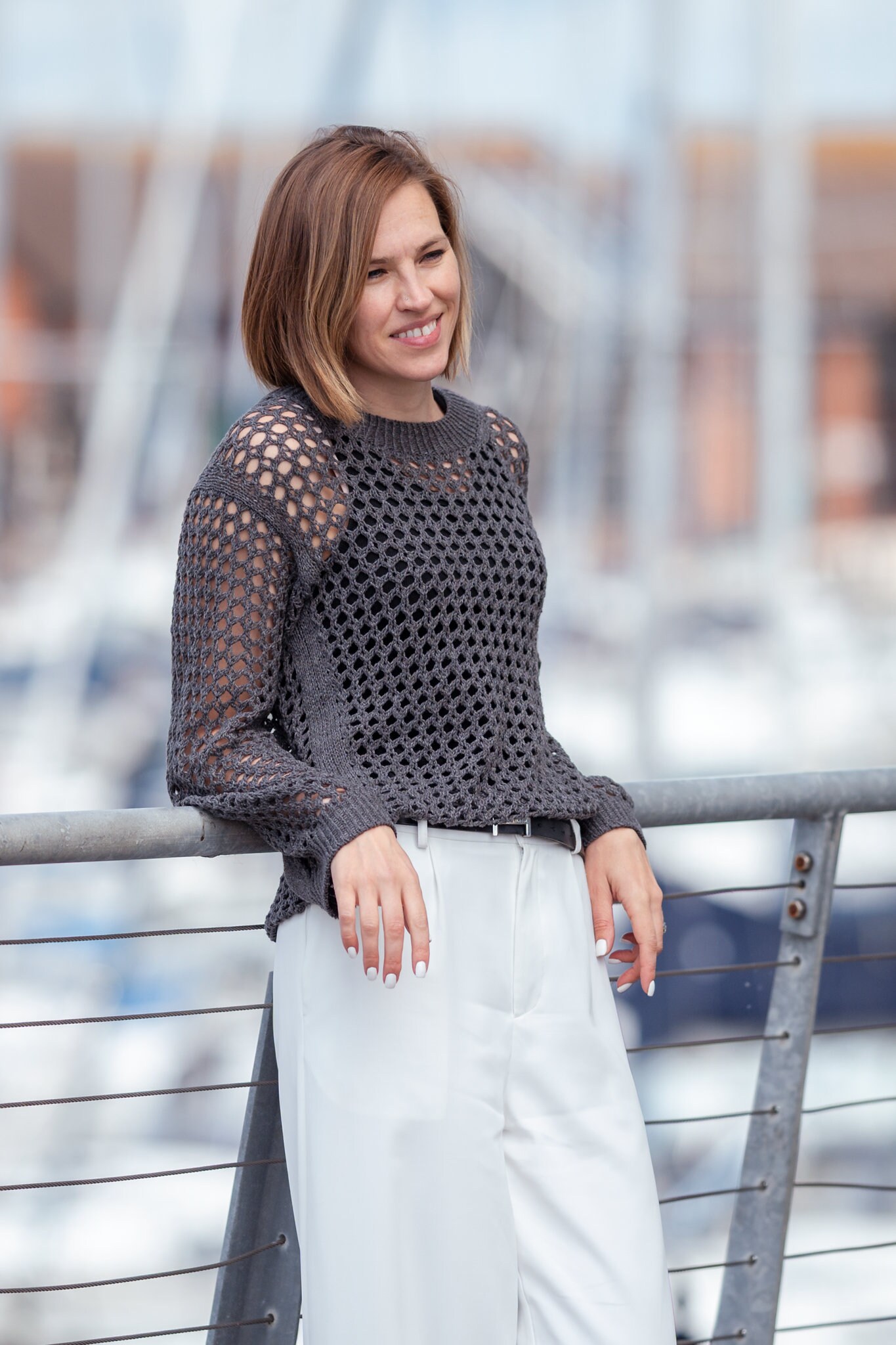 Mesh Sweater Knitting Pattern | Crochet Style | Lace Womens Knitwear ...