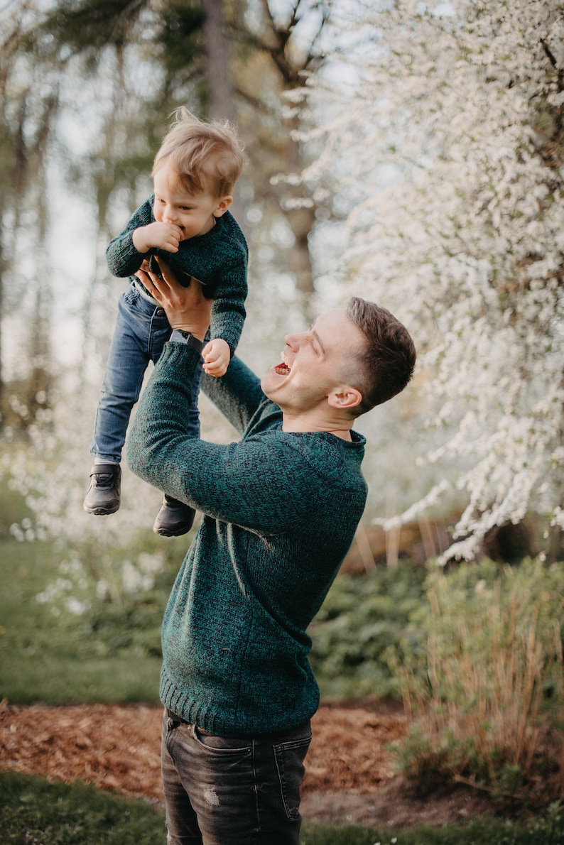 Mens Boys Sweater Knitting Pattern Matching Jumpers PDF - Etsy