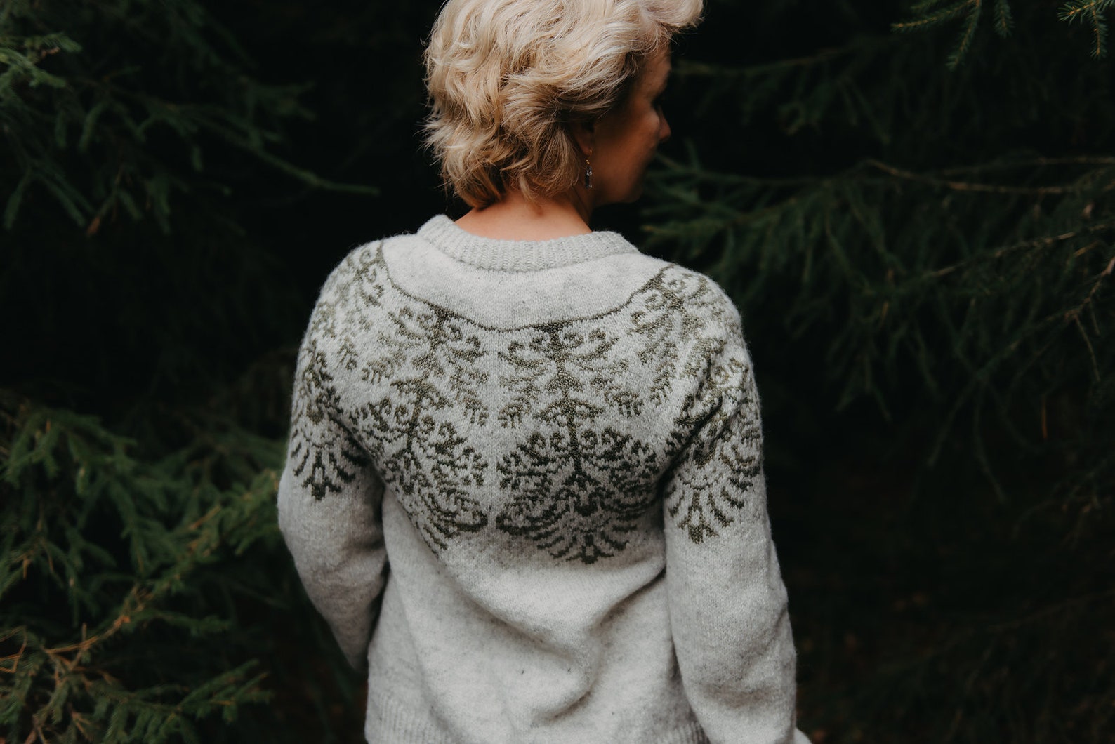 Stranded Yoke Cardigan Knitting Pattern | Colorwork | PDF Download - Etsy