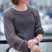 Mesh Sweater Knitting Pattern | Crochet Style | Lace Womens Knitwear ...