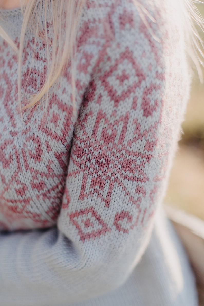 Stranded Knitting Top Down Sweater Pattern | Knitting Patterns for ...