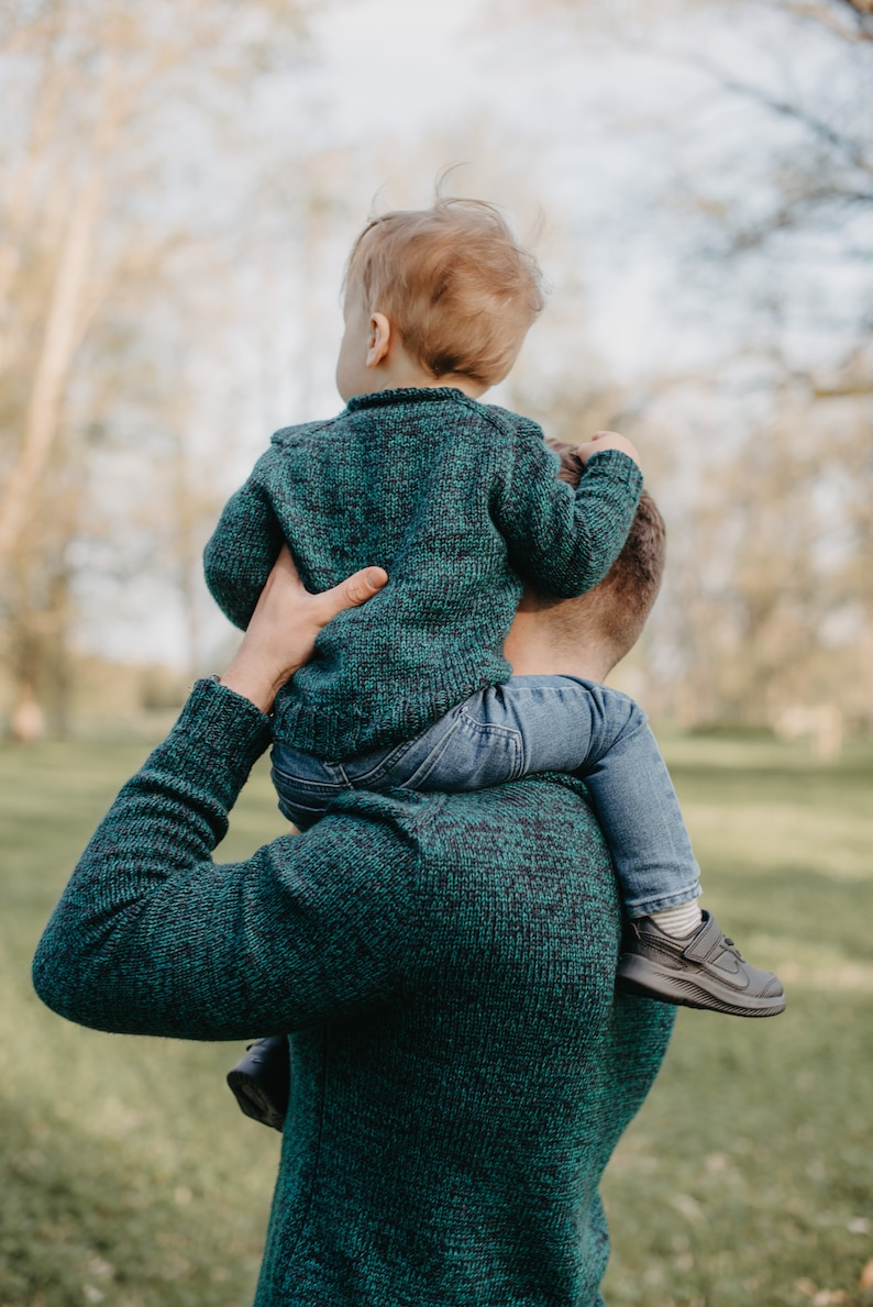 Mens Boys Sweater Knitting Pattern Matching Jumpers PDF - Etsy