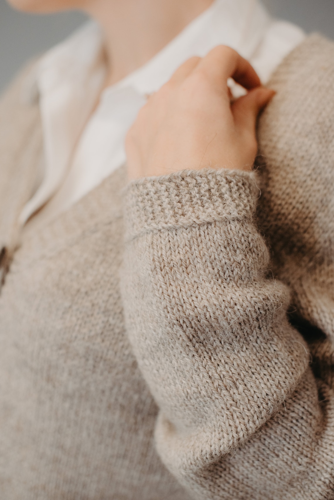 Misty Morning Cardigan Knitting Pattern Top Down Seamless V - Etsy