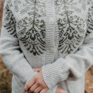 Stranded Yoke Cardigan Knitting Pattern | Colorwork | PDF Download - Etsy