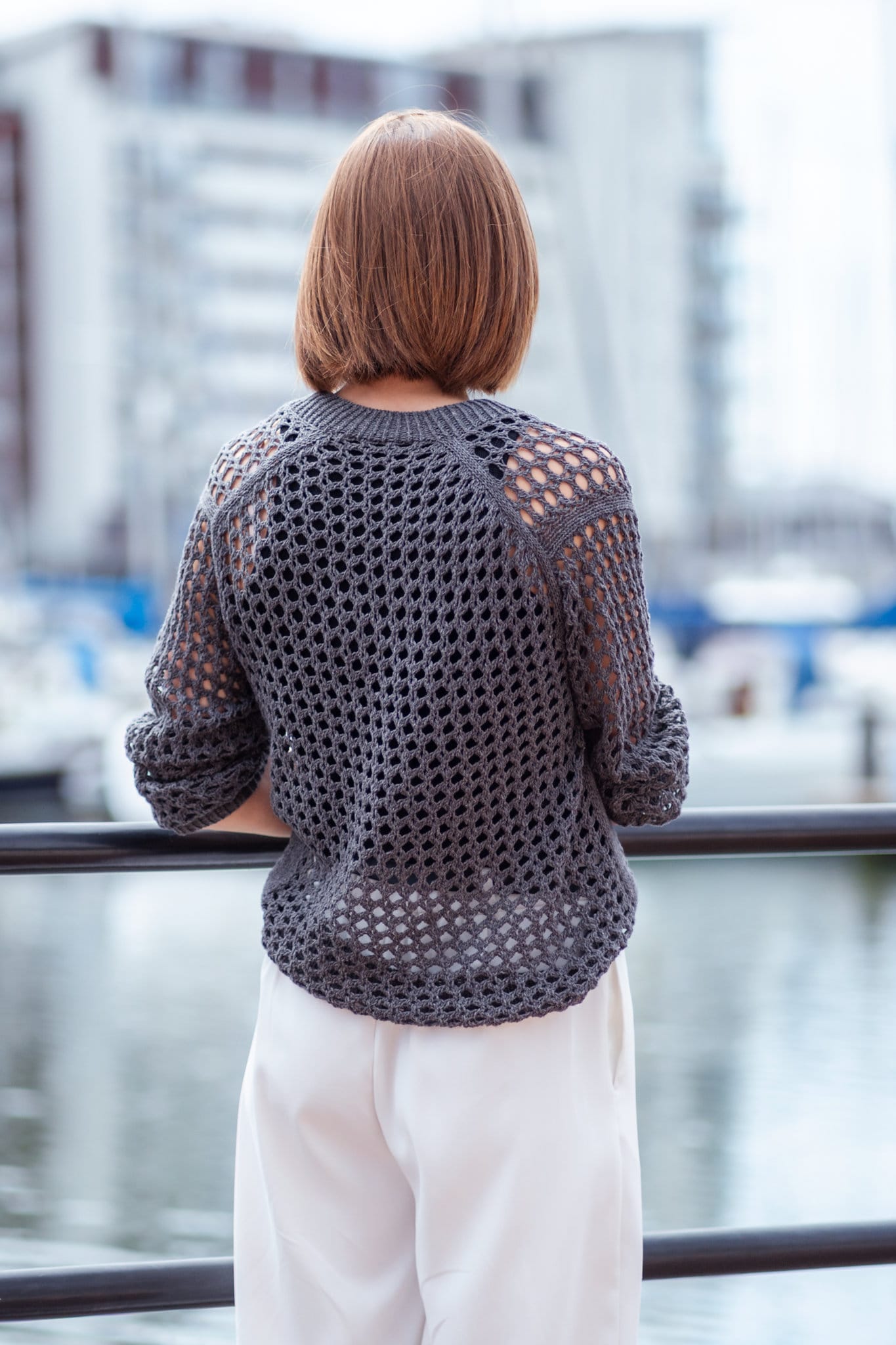 Mesh Sweater Knitting Pattern | Crochet Style | Lace Womens Knitwear ...