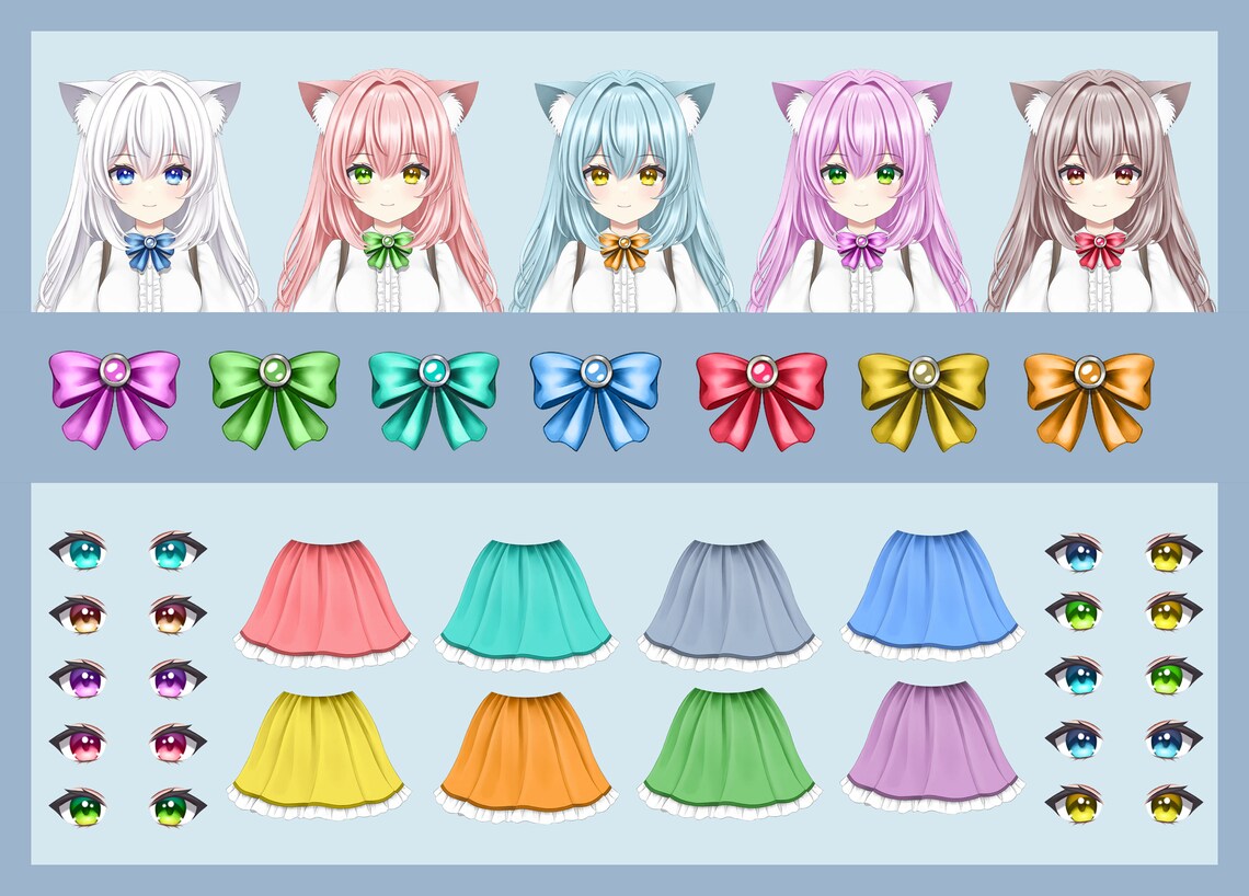 Premade Vtuber Model, Live2d Model, Vtuber Commission, Vtuber Rigging ...