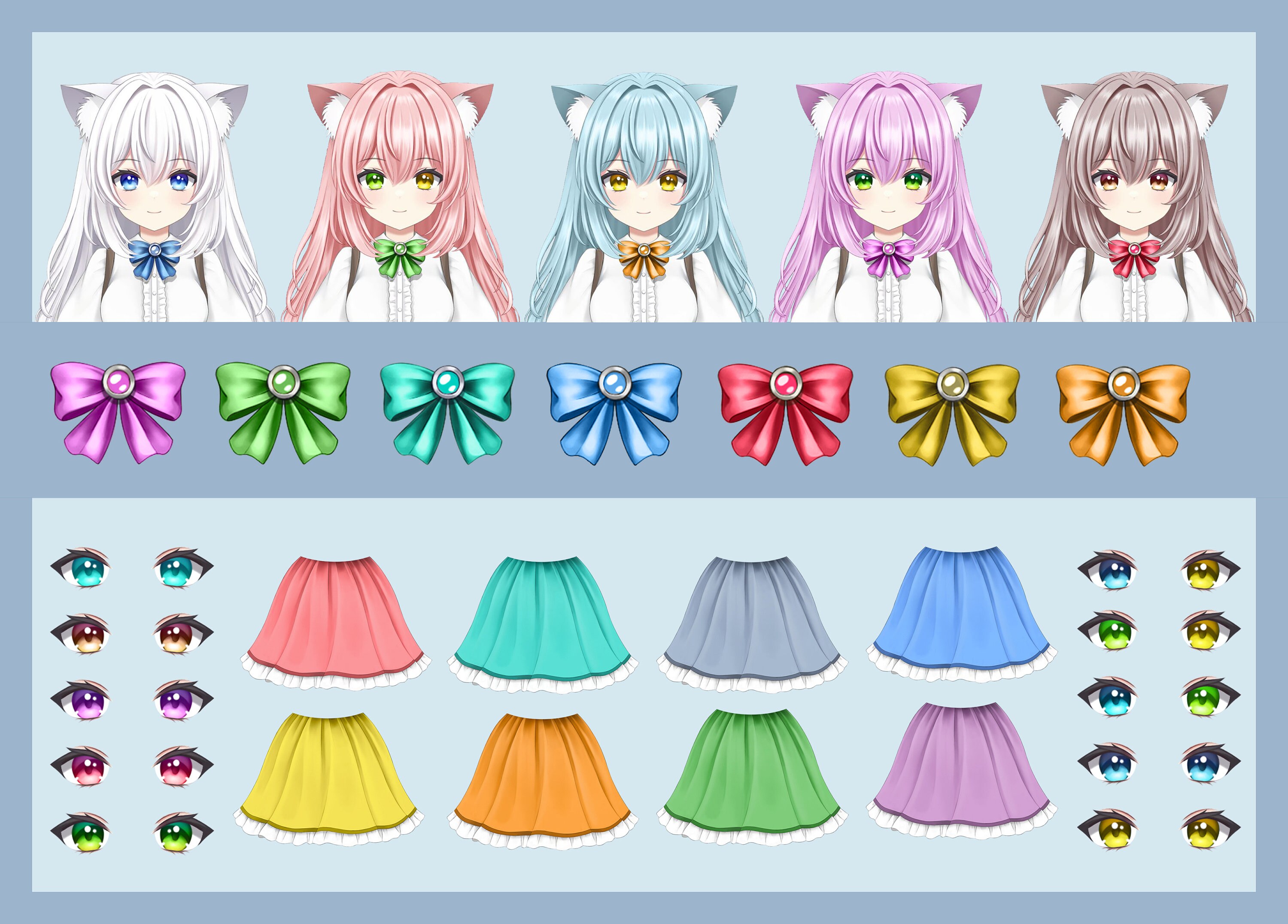 Premade Vtuber Model, Live2d Model, Vtuber Commission, Vtuber Rigging ...