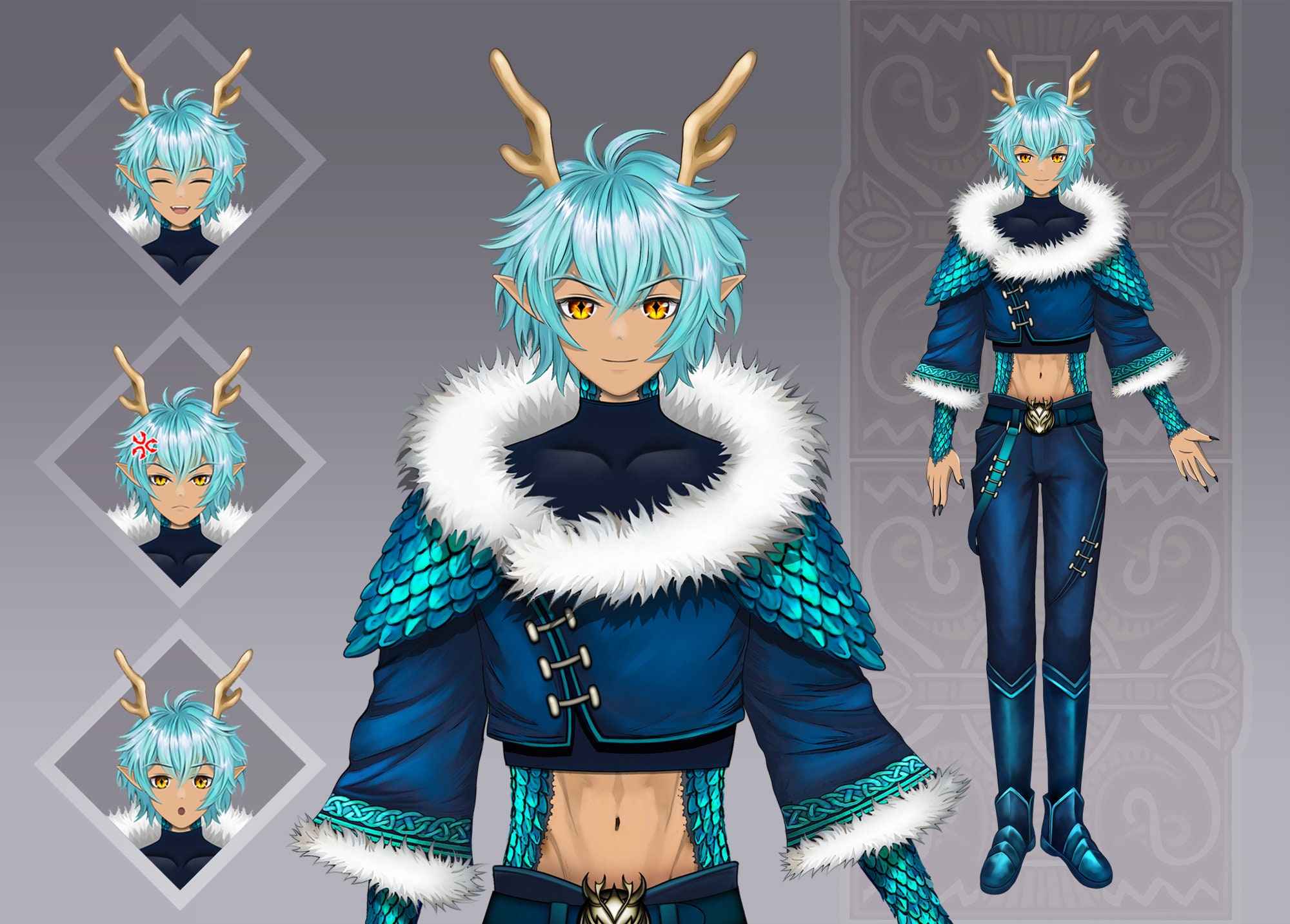 Vtuber Custom LIVE2D Model / Vtuber Commission / Vtuber Design ...