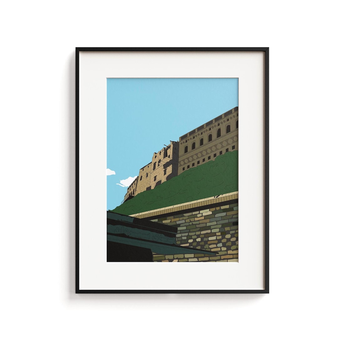 Erbil Citadel Citadel of Erbil Hawler Visit Erbil Wall Art Art Print ...