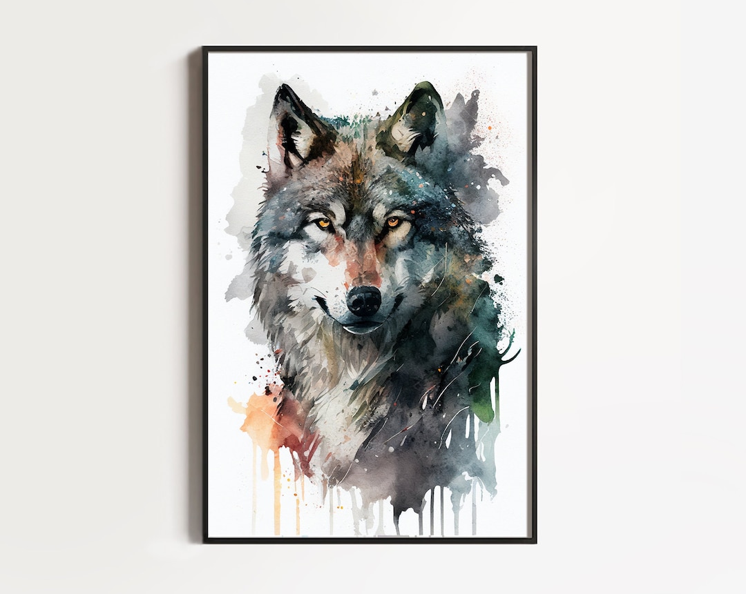 Wolf Art Print Wolf Art, Wolf Print, Wolf Wall Art, Wall Art, Wolf ...