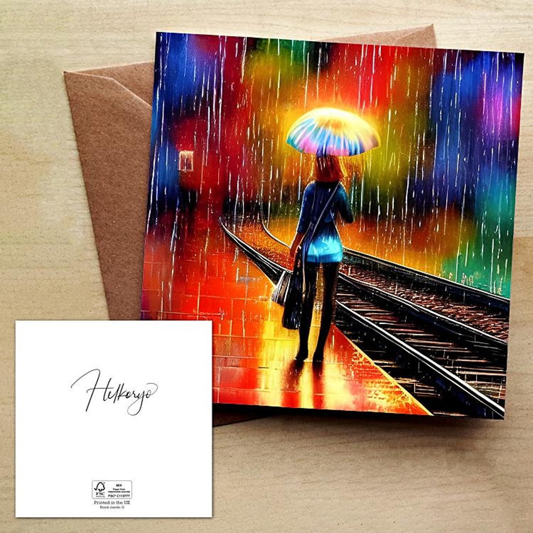 Rainbow Trains 2 H001 Card Diamond Art Studio UK Ltd Vibrant Colours ...