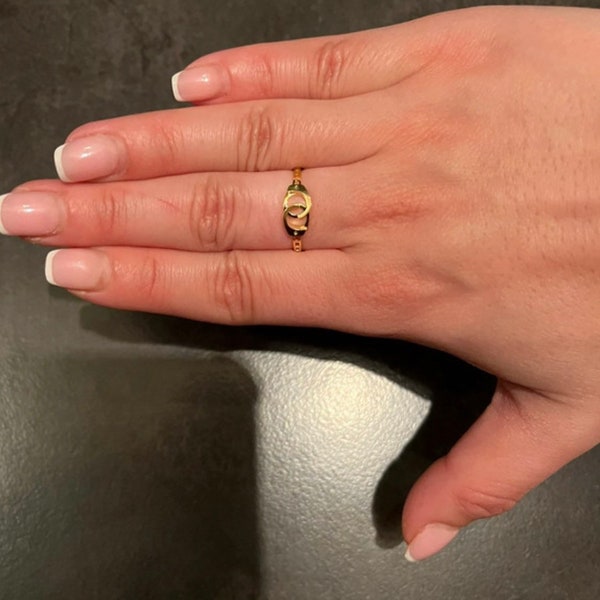 Handcuffs Ring - Etsy