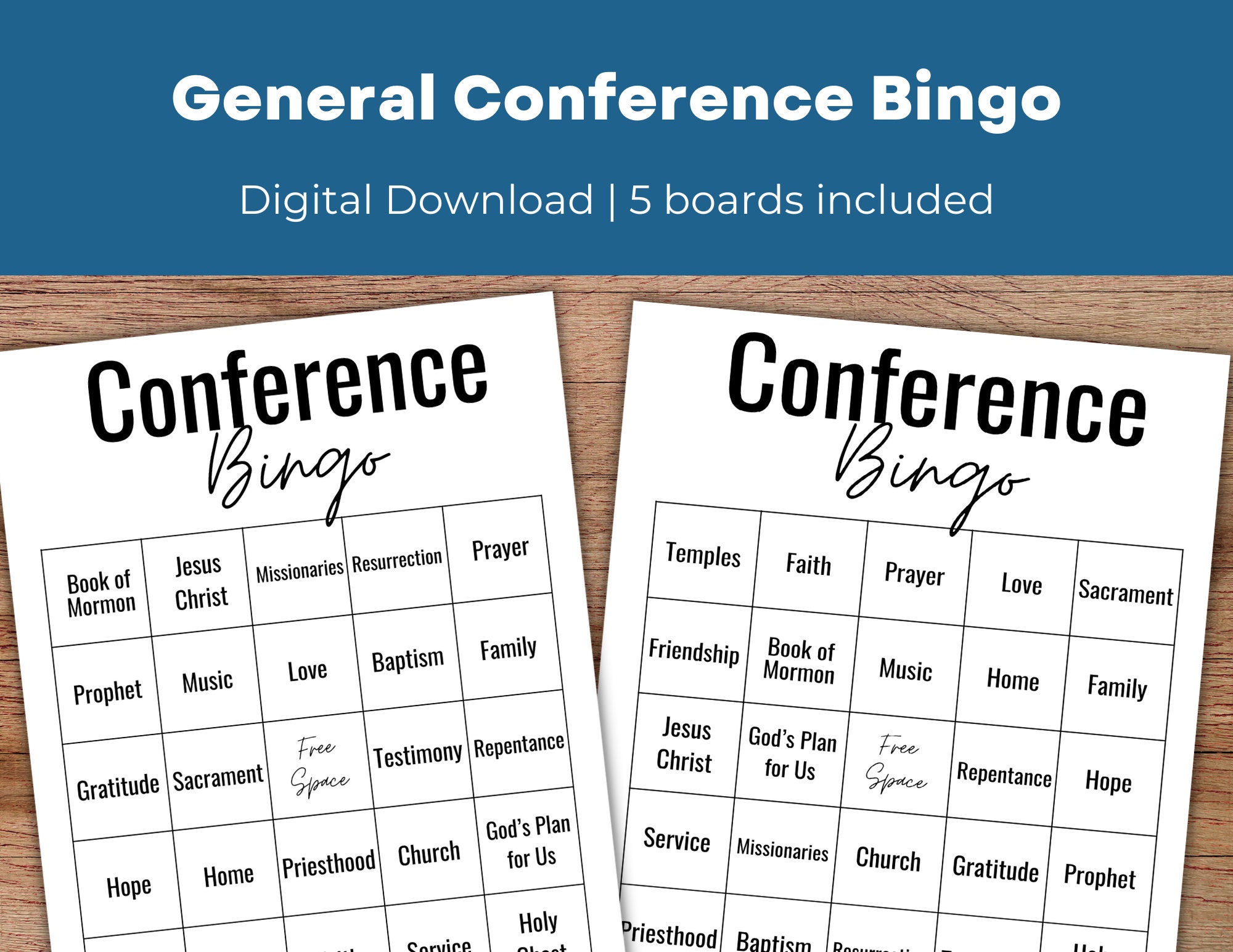 General Conference Bingo for Kids - Etsy