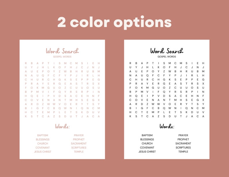 LDS Kids Activity Book Printable 15 Pages - Etsy