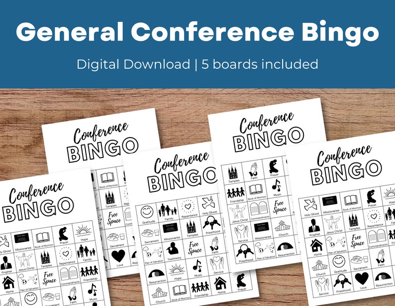 General Conference Bingo for Kids - Etsy