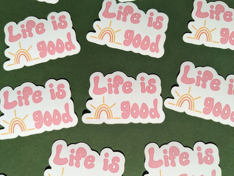 Life is Good Sticker | Vinyl Sticker | Waterproof Sticker - Etsy