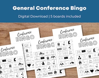 General Conference Activities for Kids April 2024 Conference BINGO ...