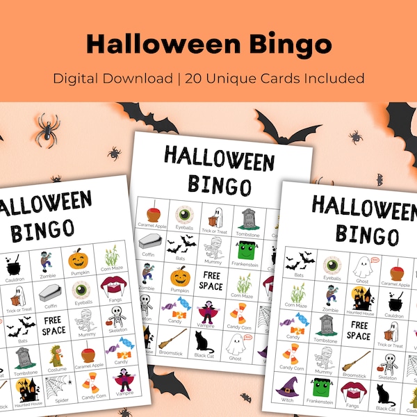 Halloween Bingo - Etsy
