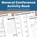 General Conference Activity Book for Kids - Etsy