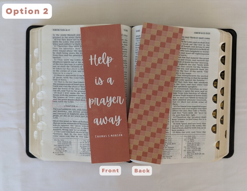 LDS Bookmarks Inspirational Quotes - Etsy