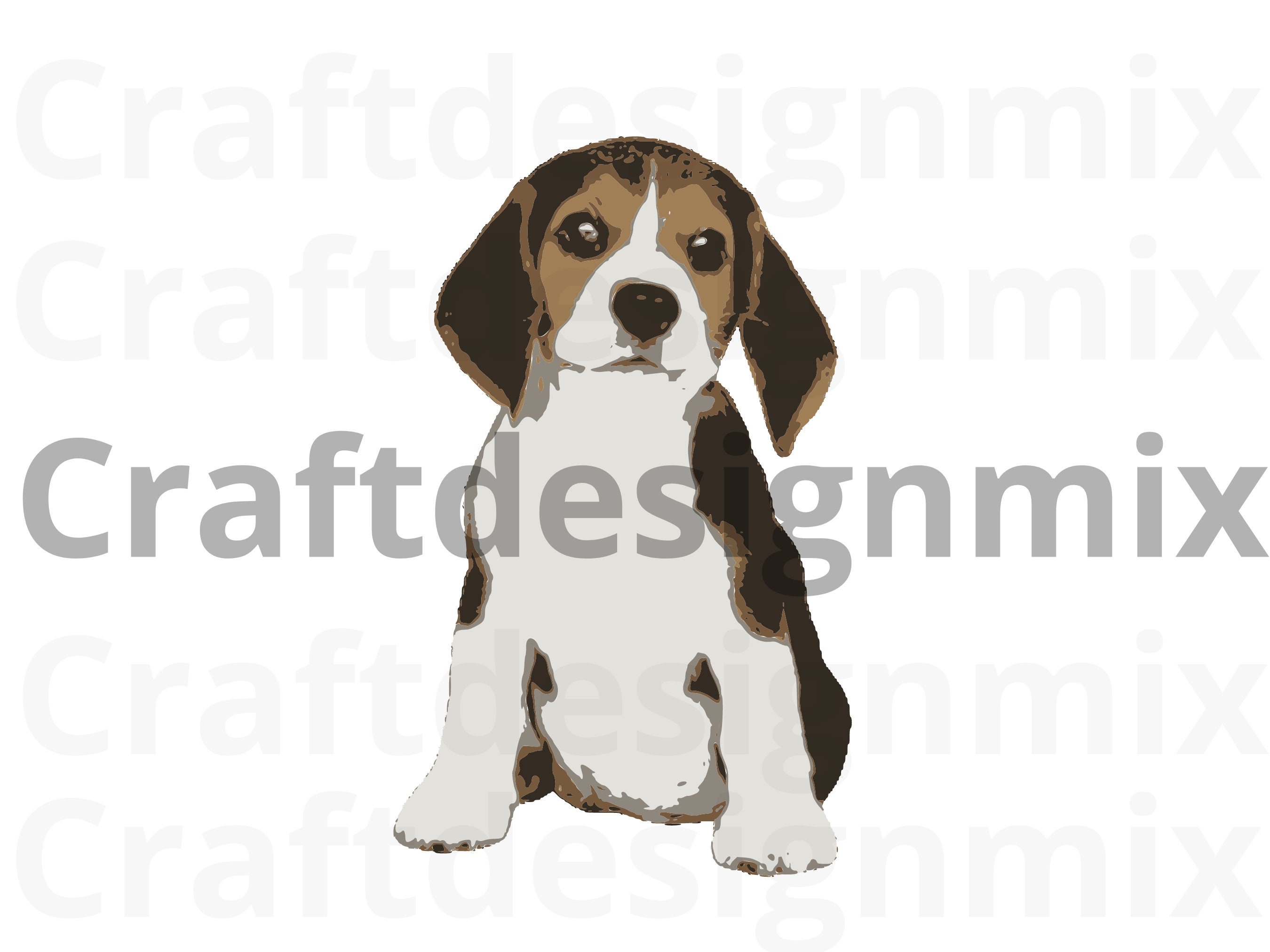 Beagle Puppy, Pdf, Svg, Png, Jpg, Commercial Use, Digital Download, Dog ...