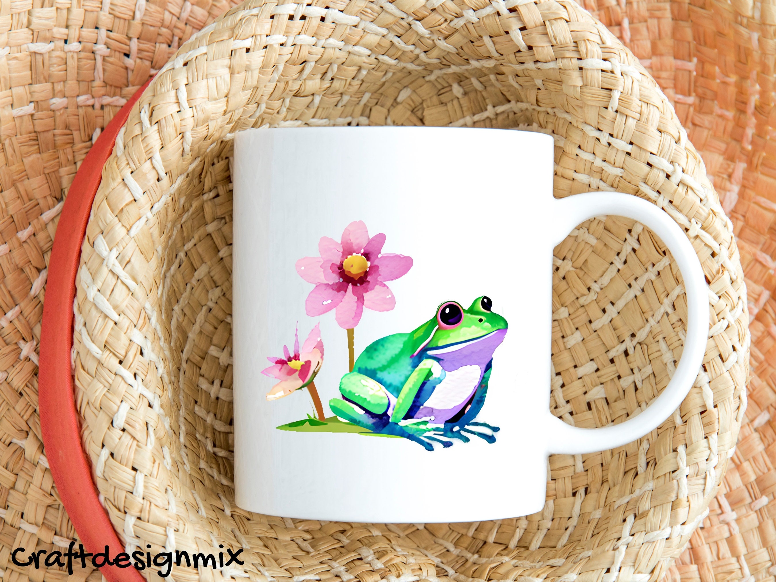 Cottage Core Frog, Pdf, Svg, Png, Jpg, Commercial Use, Digital Download ...