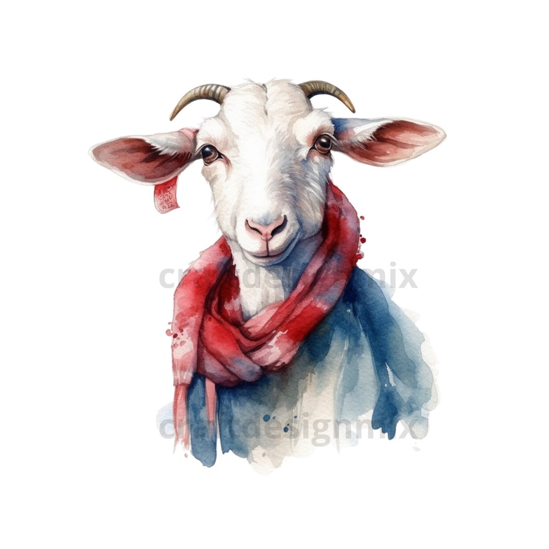 Funny Goat Svg Flower, Pdf, Svg, Png, Jpg, Commercial Use, Tumbler Png ...